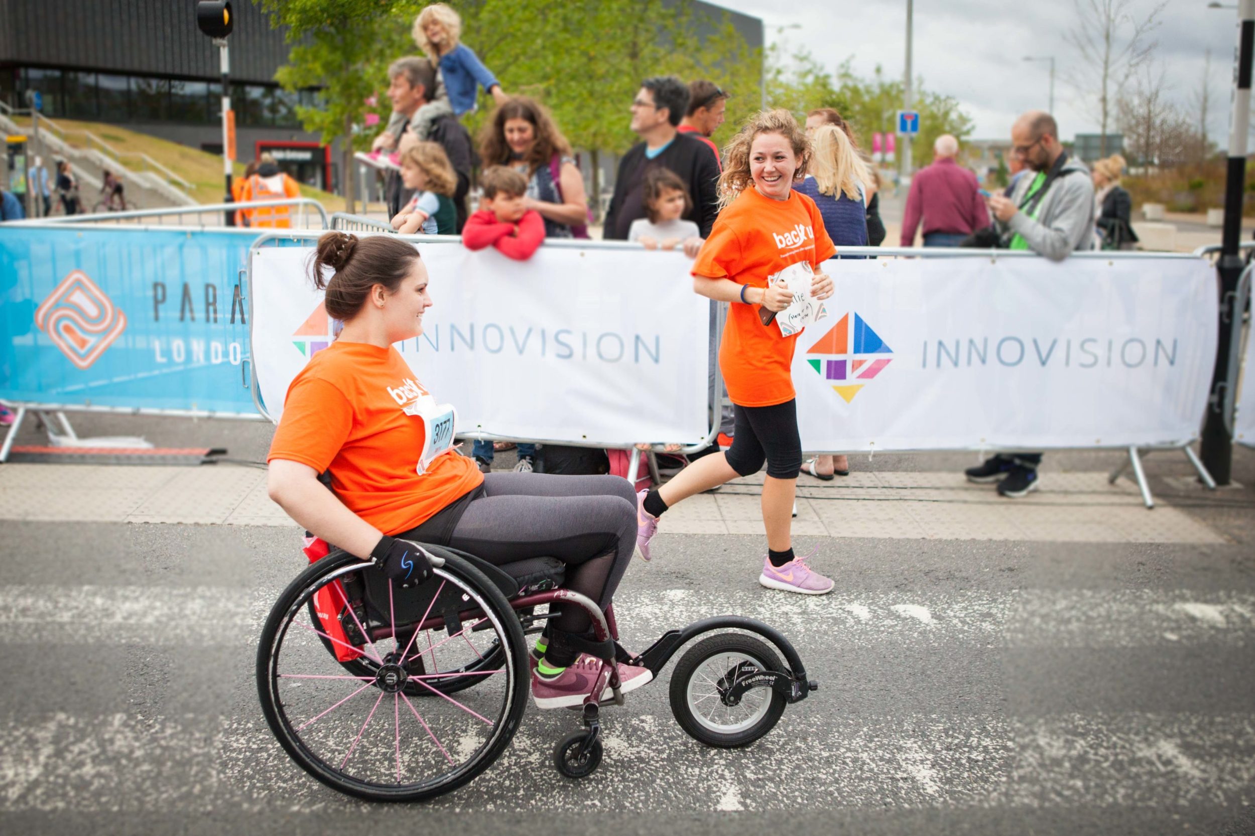 Run, wheel or walk for Back Up